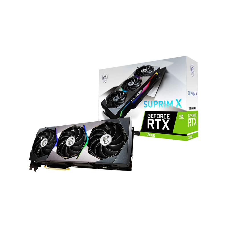 کارت گرافیک ام اس آی مدل GeForce RTX 3080 SUPRIM X 10G - دنیای دیجتال